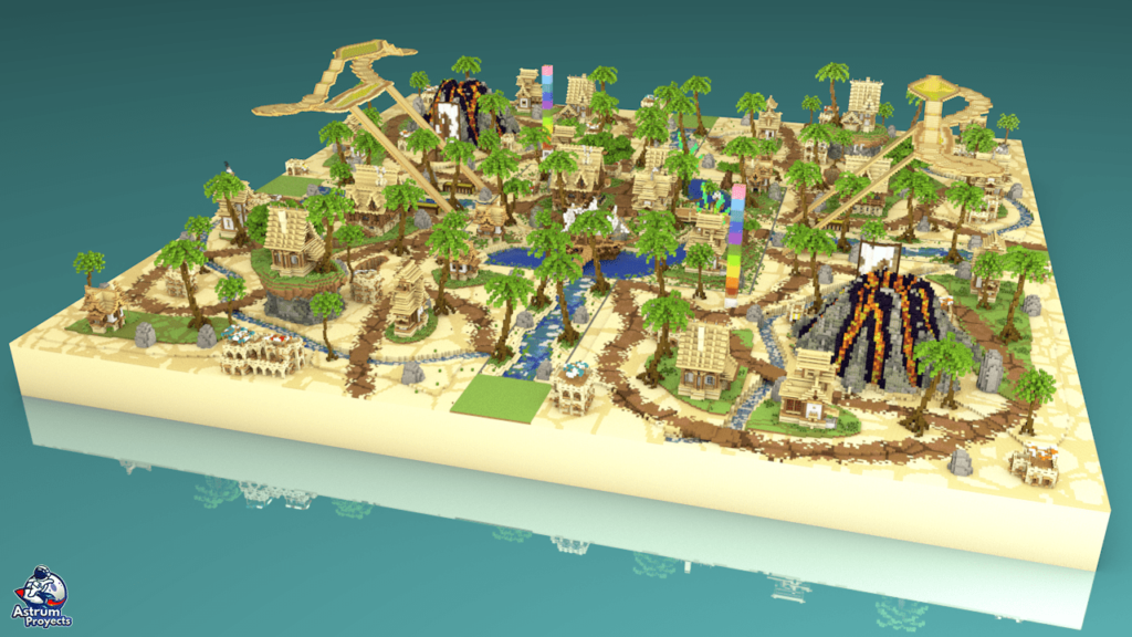 KitMap Spawn + Warzone BEACH - AstrumProjects